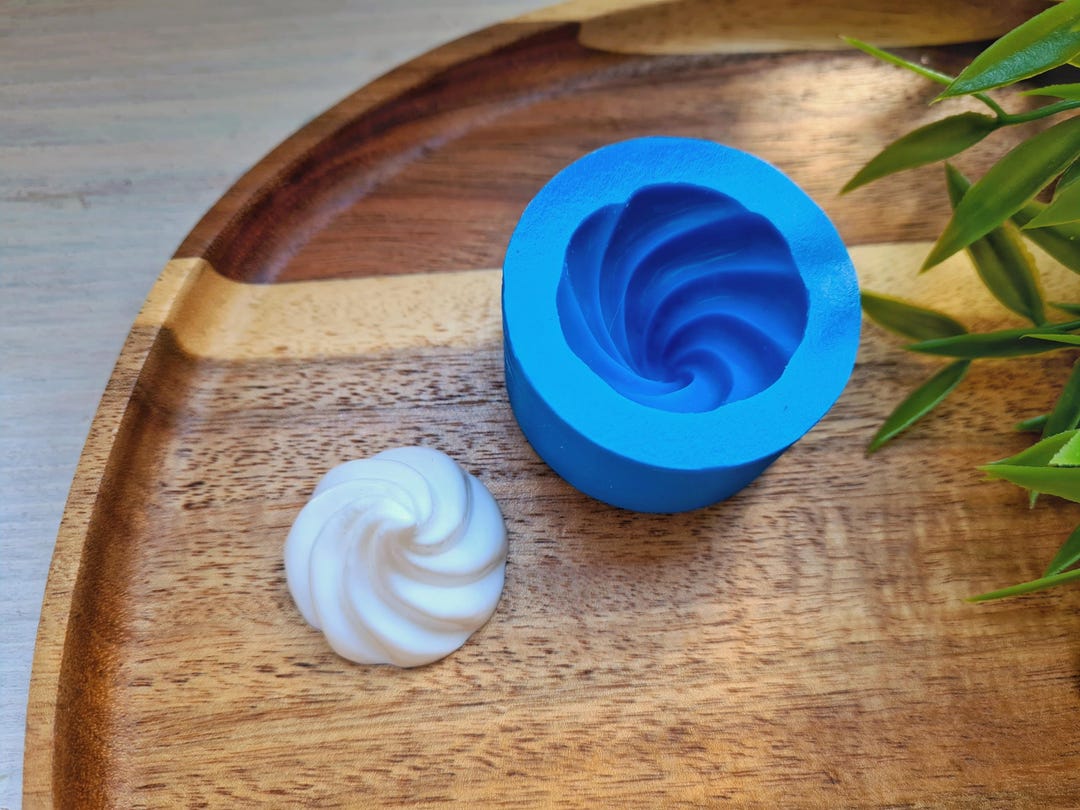 Silicone Mold of Meringue, Style 13, ~ Ø 3.1 Cm, H:2.3 Cm, Modeling ...