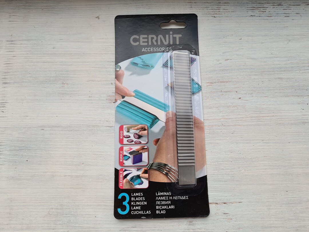 Cernit Cutting Blades, 3 Pcs., Polymer Clay Tool, Long Blade Cutting ...