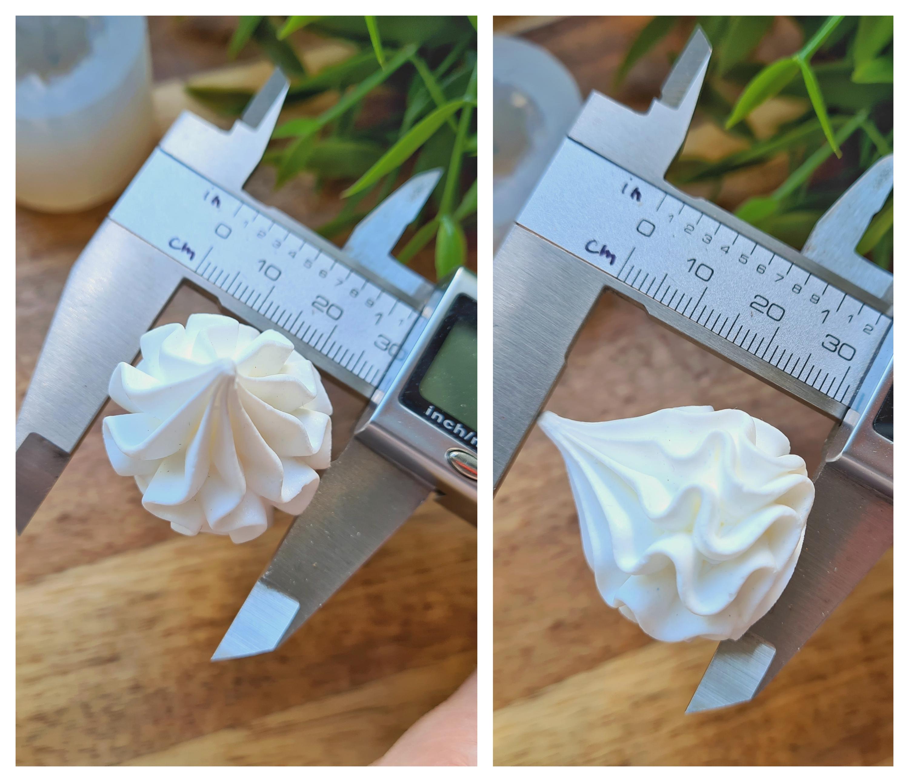 Silicone Mold of Meringue, Style 15, ~ Ø 2.9 Cm, H:3.2 Cm, Modeling ...