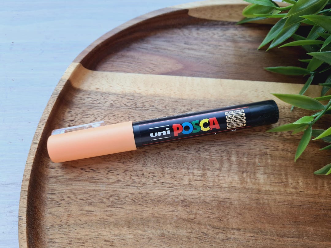 UNI Posca PC-1M, Light Orange (54), Water-based Marker, Color Marker ...