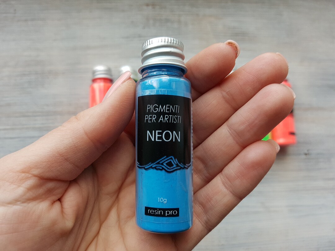 Neon Color Pigment, Light Blue, 10 G, Resin Pigments, Polymer Clay ...
