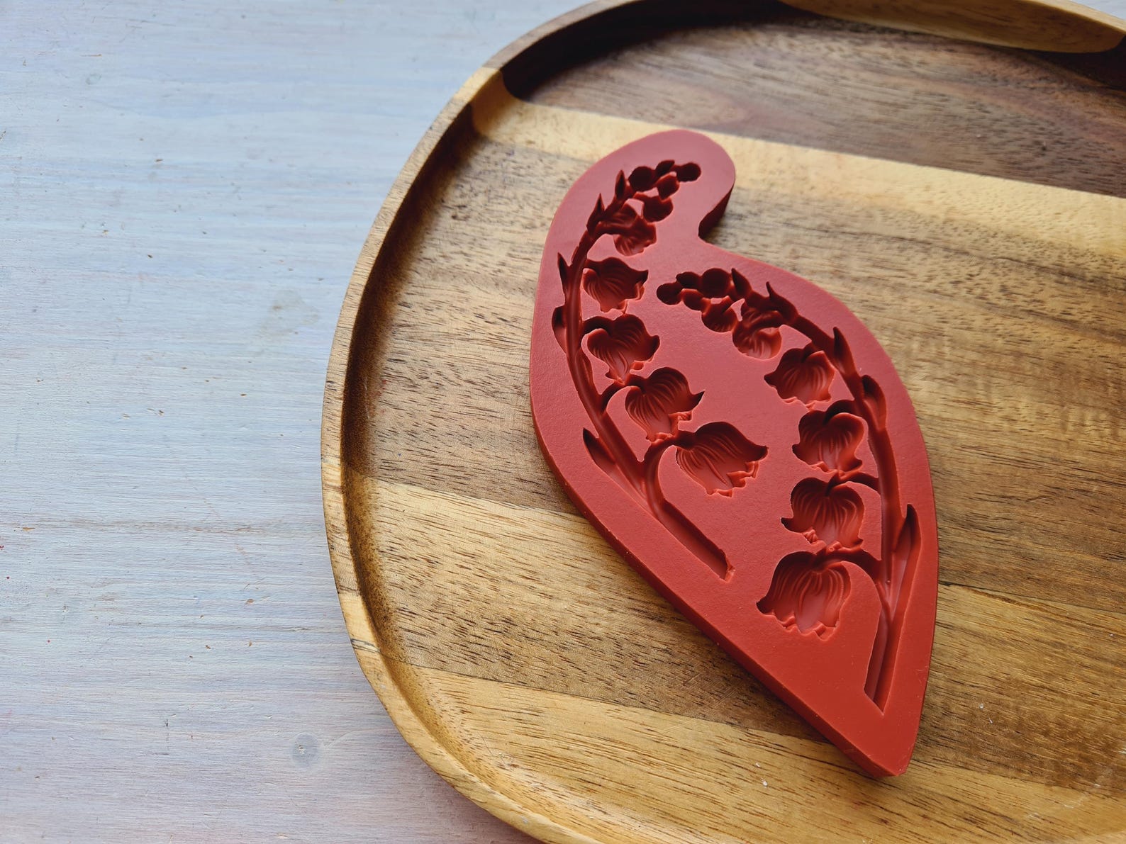 Silicone Mold of Lily of the Valley, Style 1, ~ 3.3*9.4 Cm, H:0.5 Cm ...