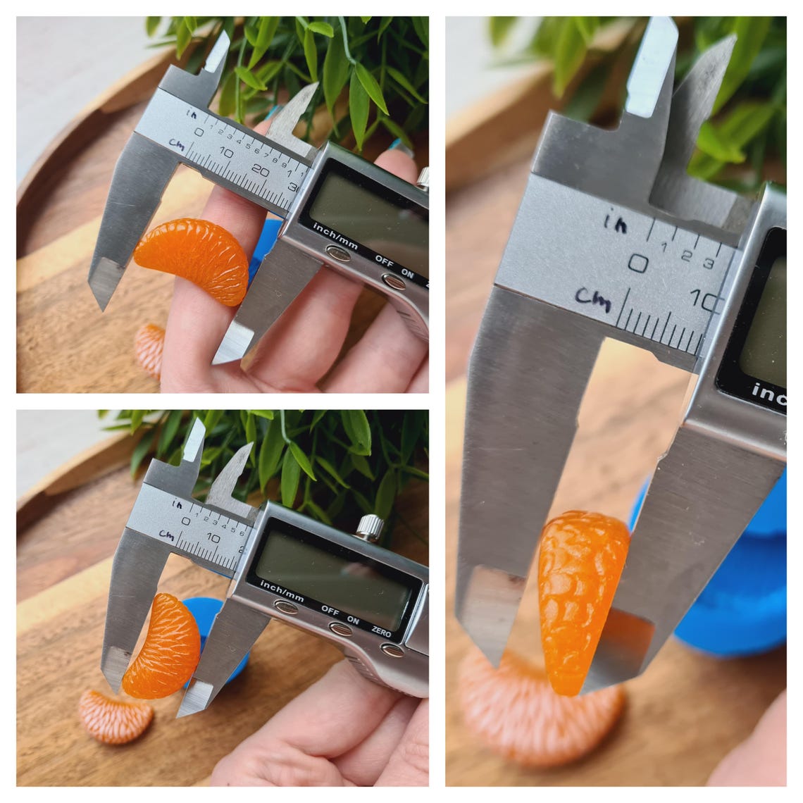 Silicone Mold of Mandarin, Style 4, Slice, ~ 1.6*2.8 Cm, H:0.9 Cm ...