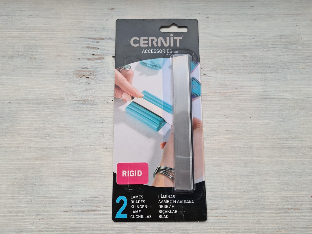 Cernit Cutting Blades Rigid, 2 Pcs., Polymer Clay Tool, Long Blade ...