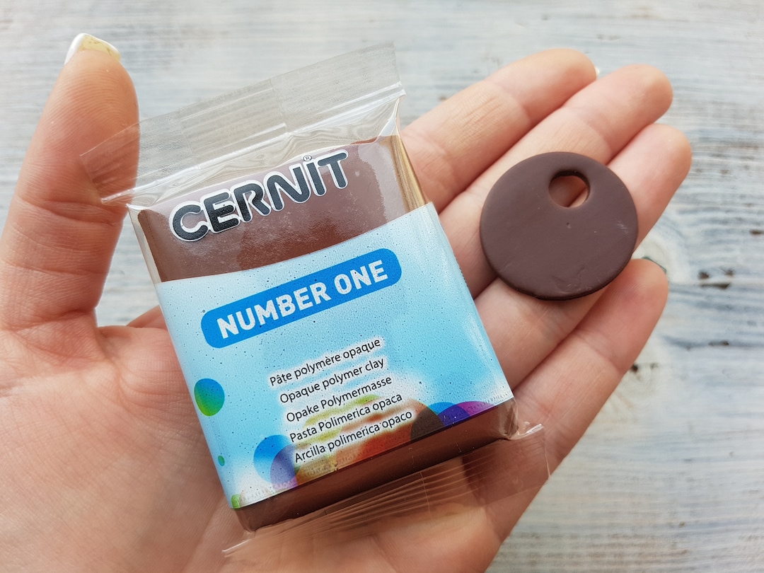 CERNIT Number One Serie Polymer Clay, Brown, Nr. 800, 56g (2oz), Oven ...