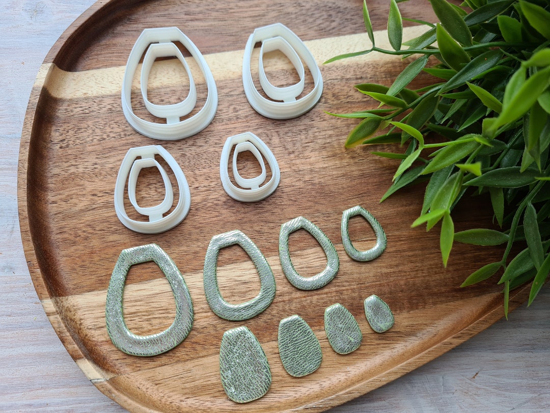 Earring, Style 12, Set of 4 Cutters, One Clay Cutter or FULL Set ...