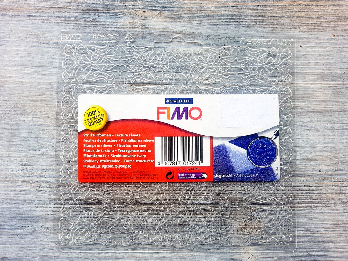 Fimo Texture Sheet Art Nouveau Used for Decor and Texture | Etsy