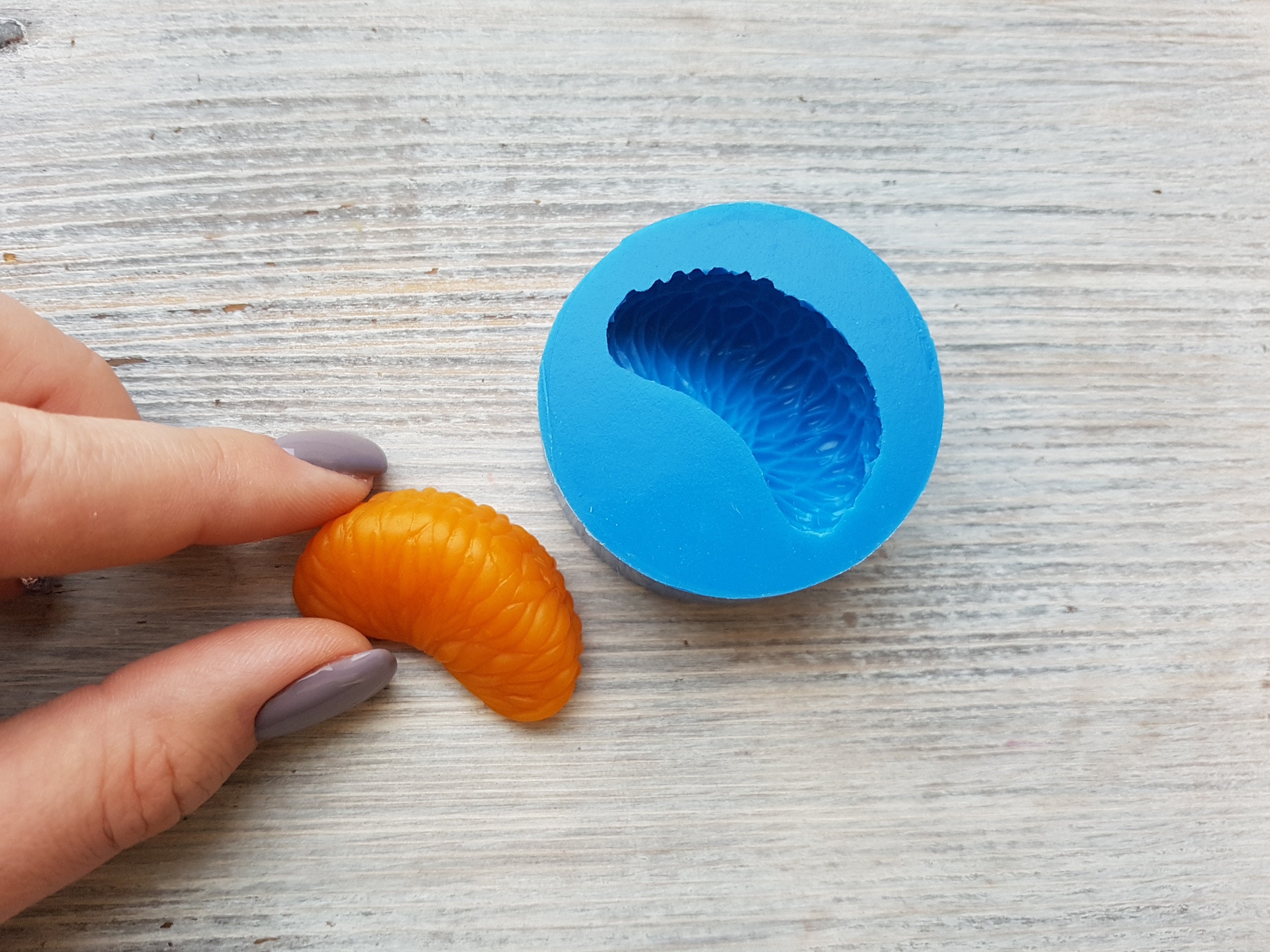 Silicone Mold Slice of Mandarin Large Ø 1.8-3.7 Cm | Etsy