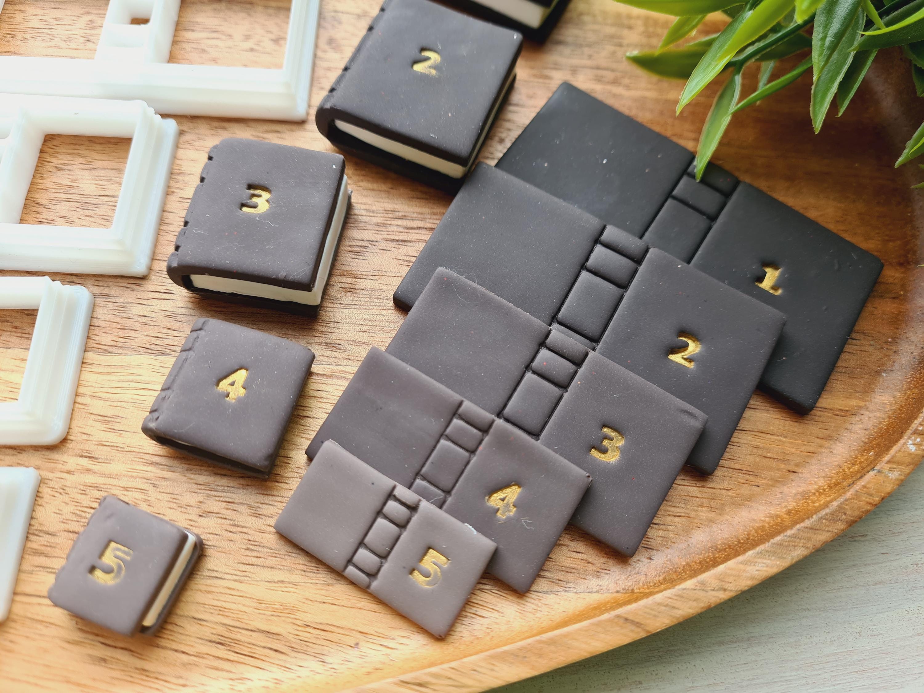 Book, 2 Parts, Set of 5 Cutters, One Clay Cutter or FULL Set, Earring ...