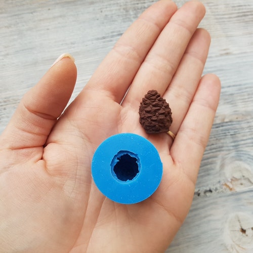 Molds Silicone mold of Pine cone Shape for all types of polymer clay Modeling tool for ...
