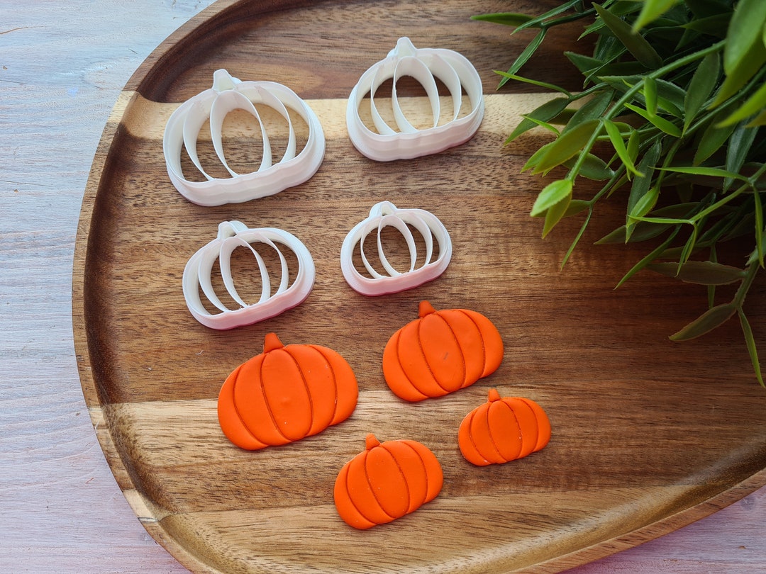 Pumpkin, Style 2, Set of 4 Cutters, One Clay Cutter or FULL Set ...