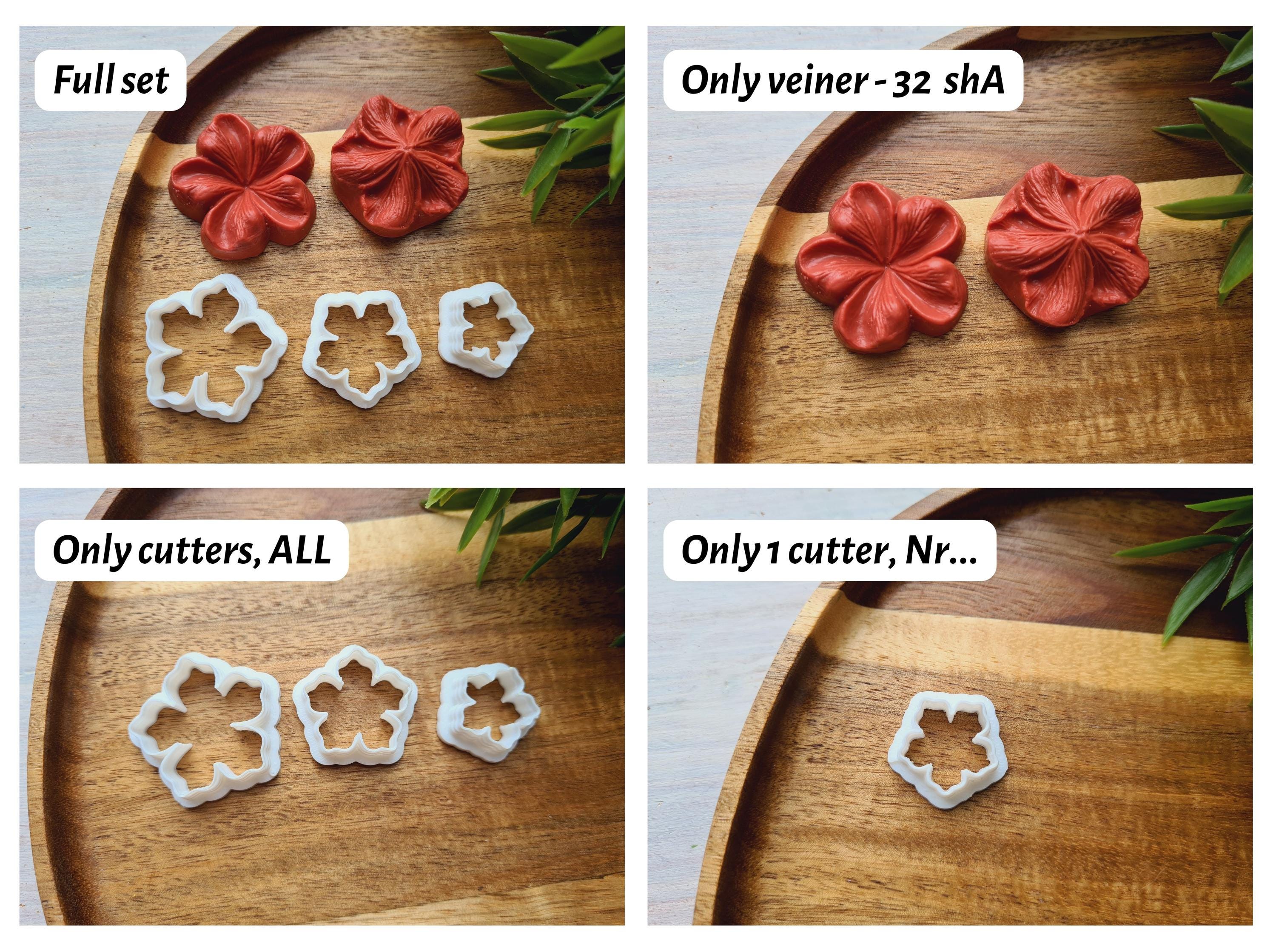 Silicone Veiner of Flower Texture, Style 1, Flower Veiner, 3D Printed ...