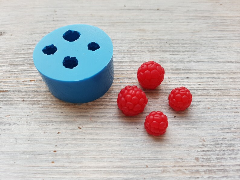 Silicone Mold of Handmade Raspberry 4 Pcs. Ø 1-1.4 Cm | Etsy