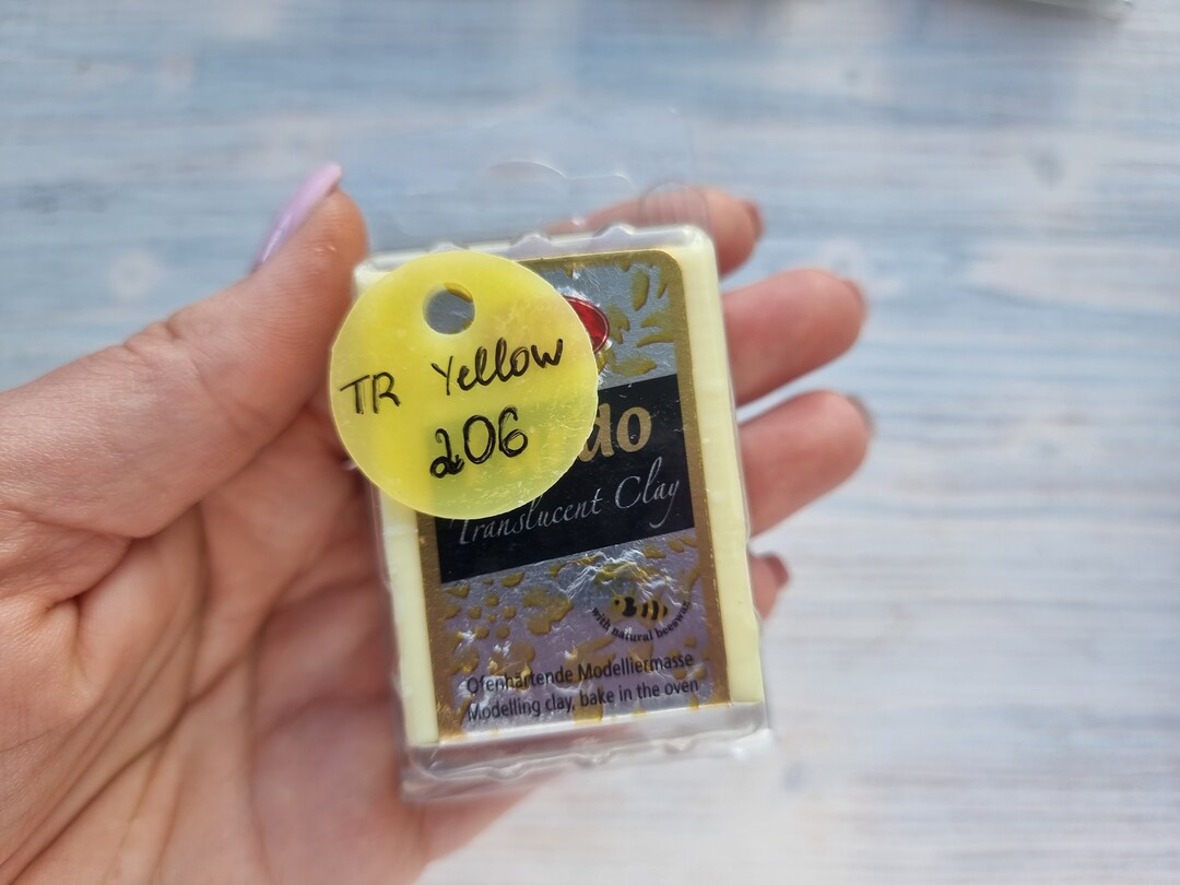 PARDO Yellow Translucent, Nr. 206, Polymer Clay, 56g 1,96oz, Oven ...