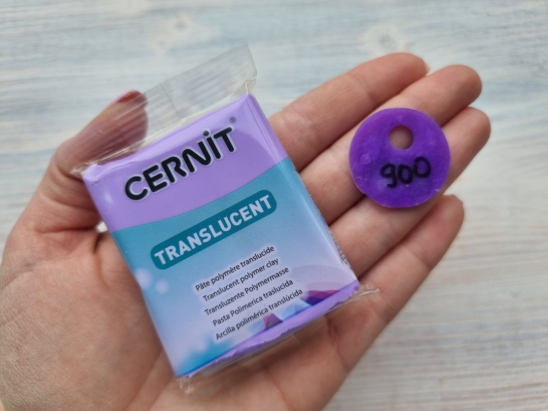 CERNIT Translucent Serie Polymer Clay, Violet, Nr. 900, Polymer Clay ...