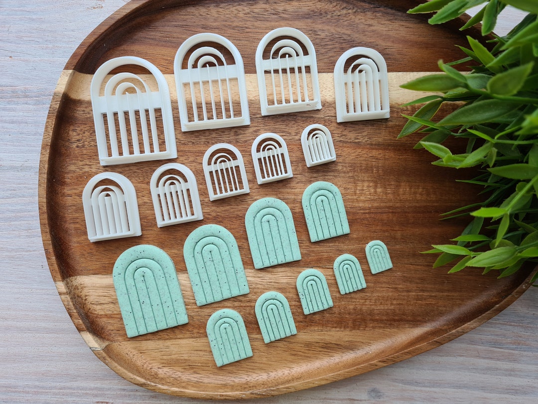 Earring, Style 3, Arch, Set of 9 Cutters, One Clay Cutter or FULL Set ...
