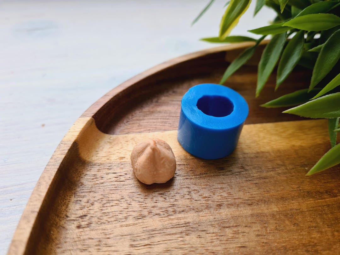 Silicone Mold of Hazelnut, Style 1, ~ Ø 1.3 Cm, H:1.2 Cm, Modeling Tool ...