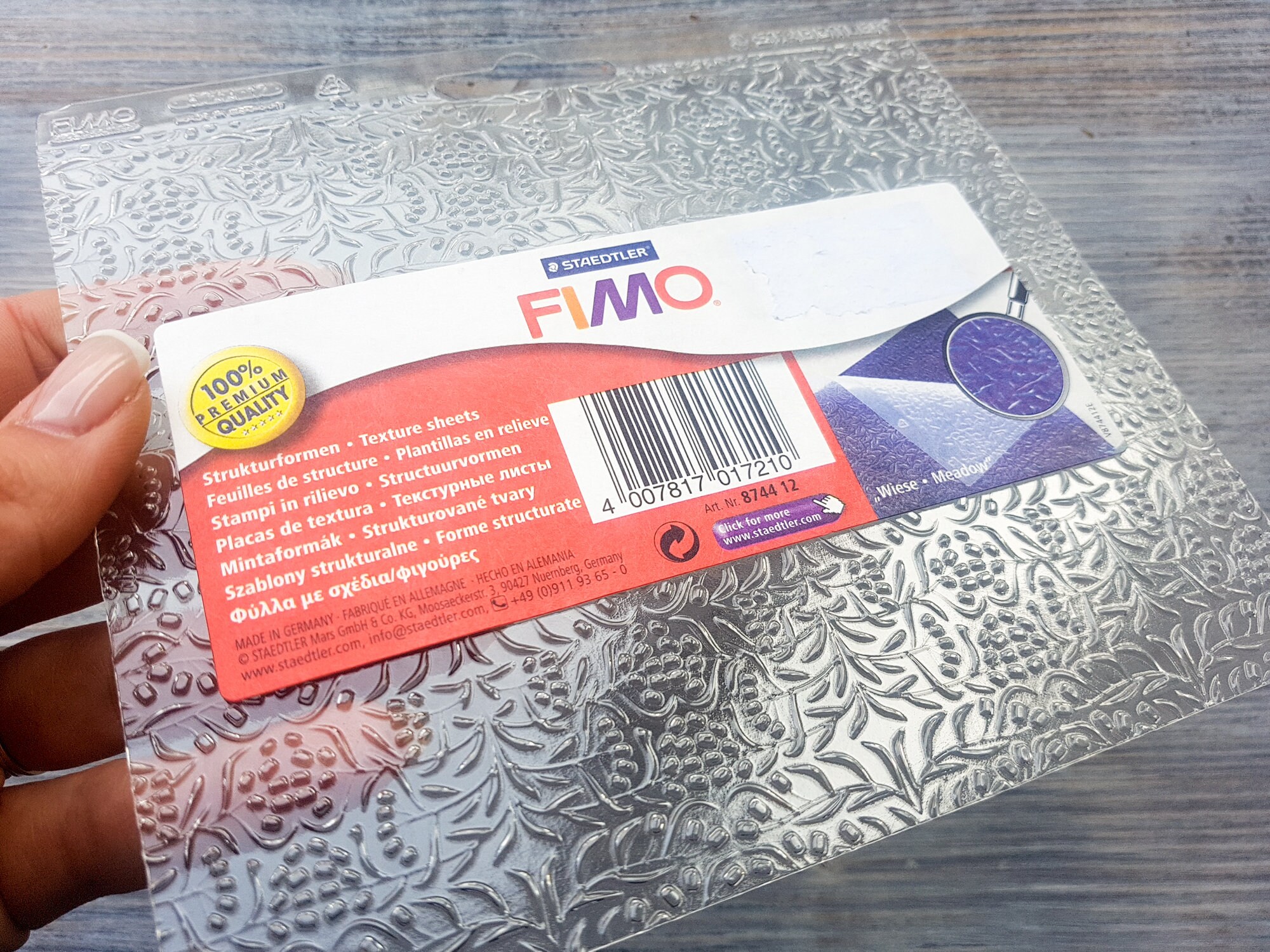 Fimo flexible texture sheet Meadow Used for decor and | Etsy