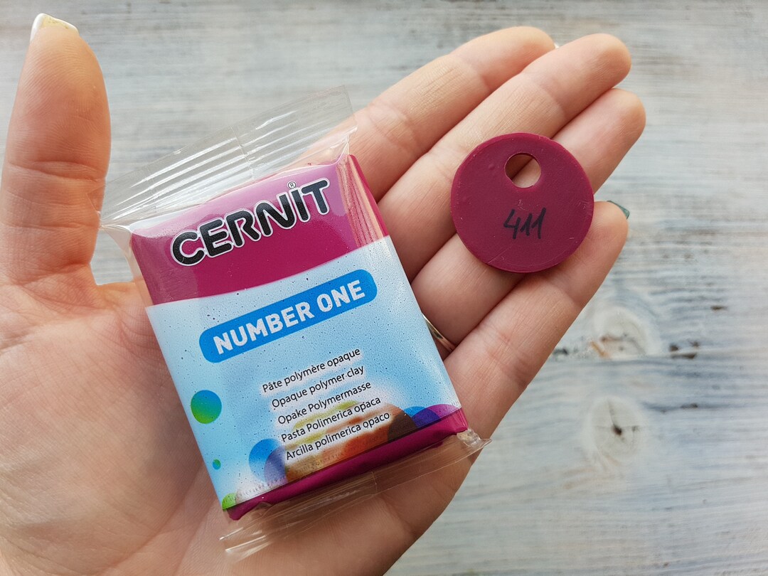 CERNIT Number One Serie Polymer Clay Bordeaux Nr. 411 56g - Etsy