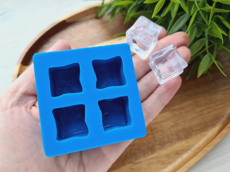 Silicone Mold of Ice Cubes, Style 2, 4 Elements, ~ 1.8 Cm, Modeling ...