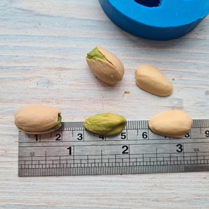 Silicone Mold of Pistachios, 5 Pcs., 1.8-2.1 Cm , Modeling Tool for ...