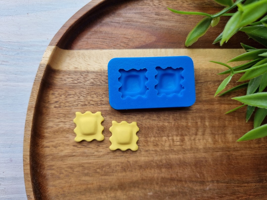 Silicone Mold of Macaroni Ravioli, Style 5, 2 Elements, ~ Ø 1.7 Cm, H:0 ...