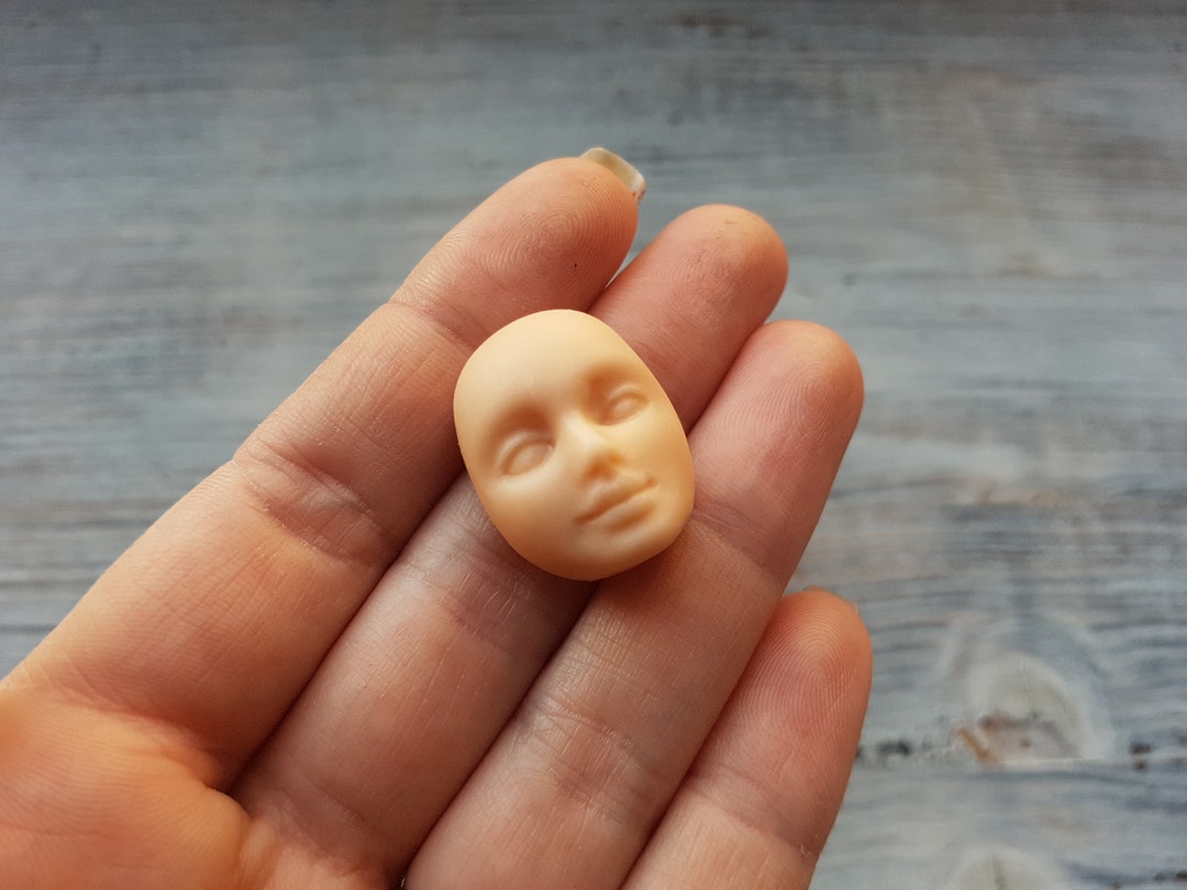 Silicone Mold of Doll Face, Style 1, 1.92.5 Cm, H:1.3 Cm, Modeling Tool ...