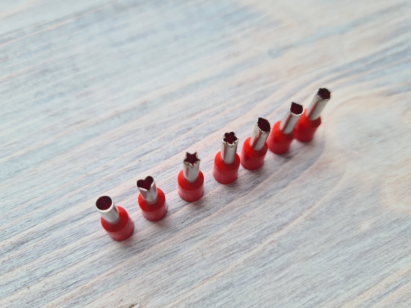 Set of Tiny Metal Cutters 7 Types Heart Flower Leaf - Etsy