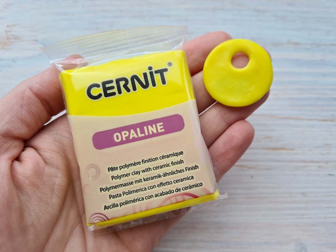 CERNIT Opaline Serie Polymer Clay, Primary Yellow, Nr. 717, 56g (2oz ...