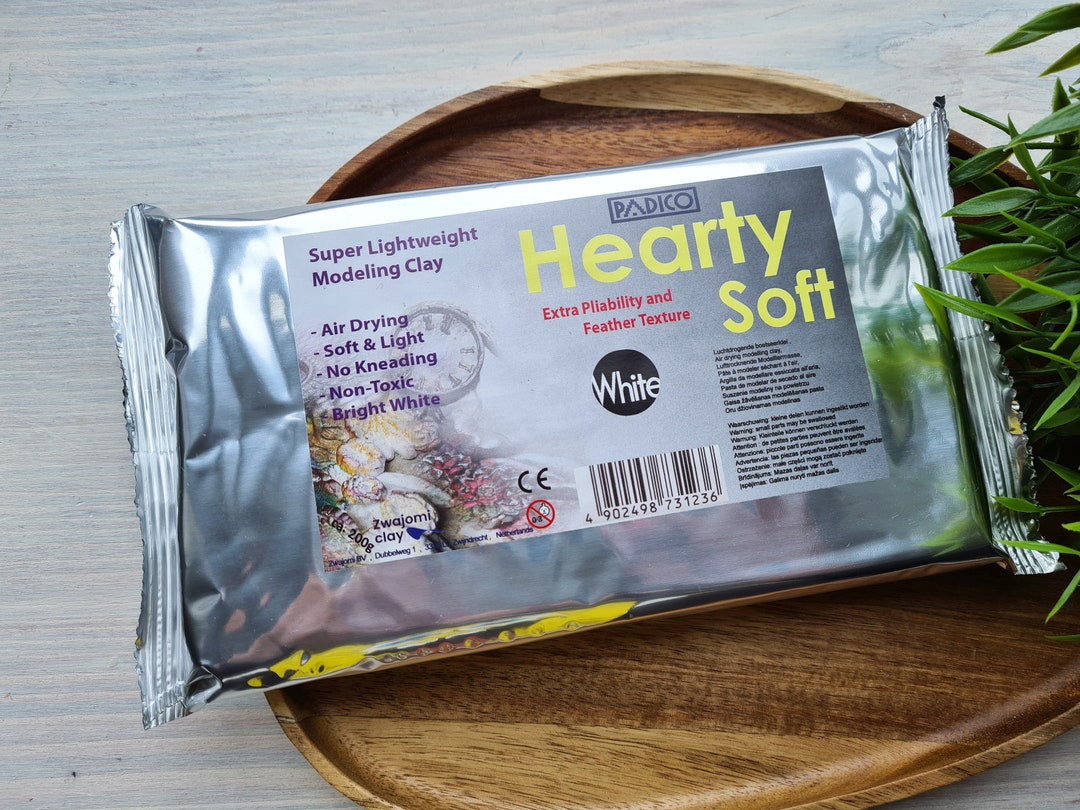Padico Hearty, White, 200 G, Soft Lightweight Modeling Clay for ...