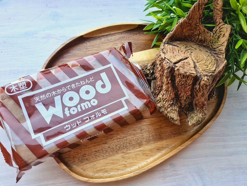Padico Wood Formo, Brown, Modelling Clay, 500g (17.63oz),lightweight ...