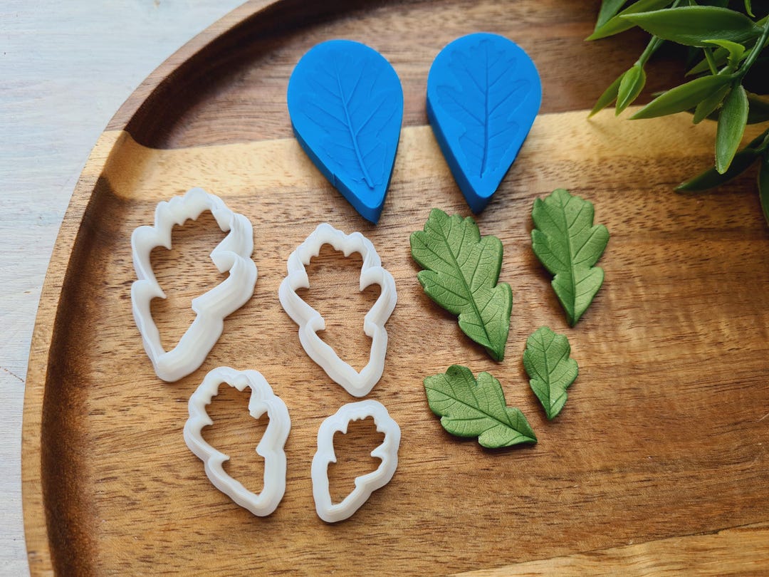 Silicone Veiner of Oak Leaf, Style 1, Leaf Veiner, 3D Printed Cutters ...