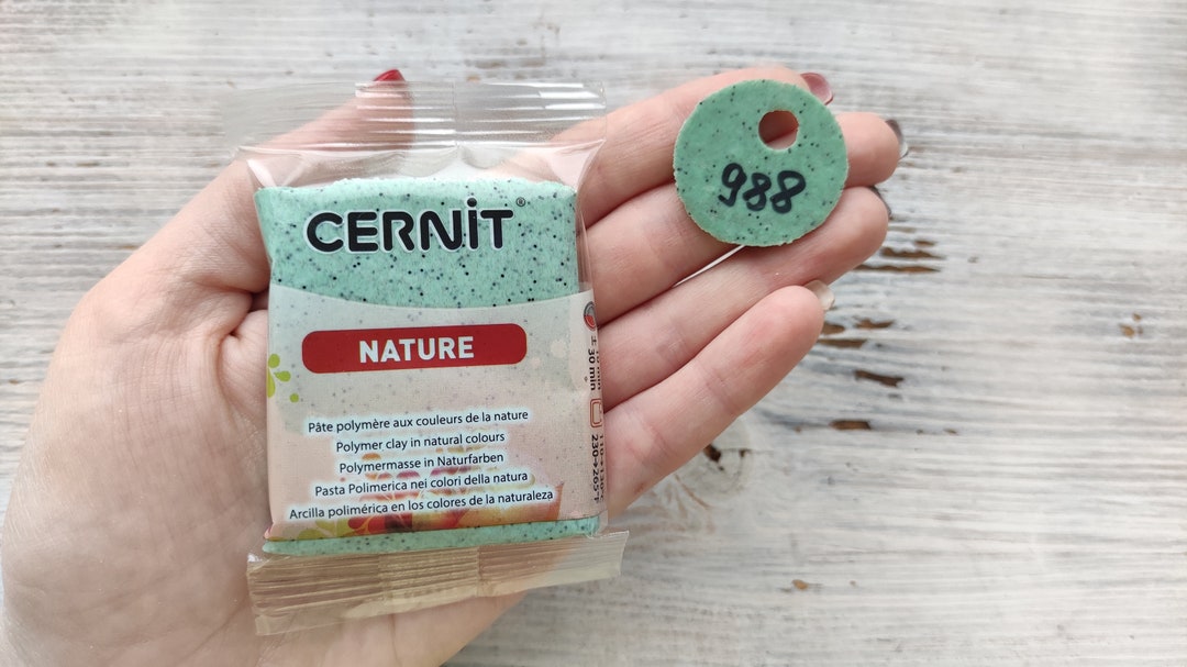 CERNIT NATURE Serie Polymer Clay, Basalt, Nr. 988, Polymer Clay, Choose ...