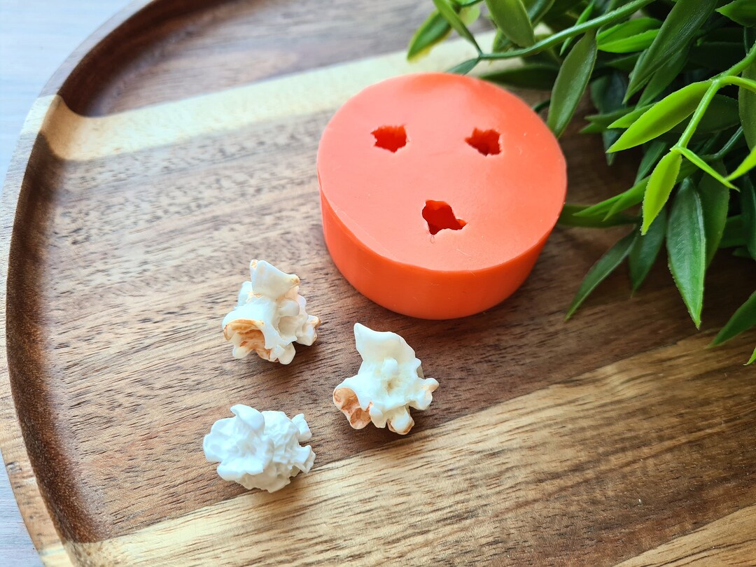 Silicone Mold of Popcorn, Style 1, 3 Elements, 1.4-2 Cm, Modeling Tool ...
