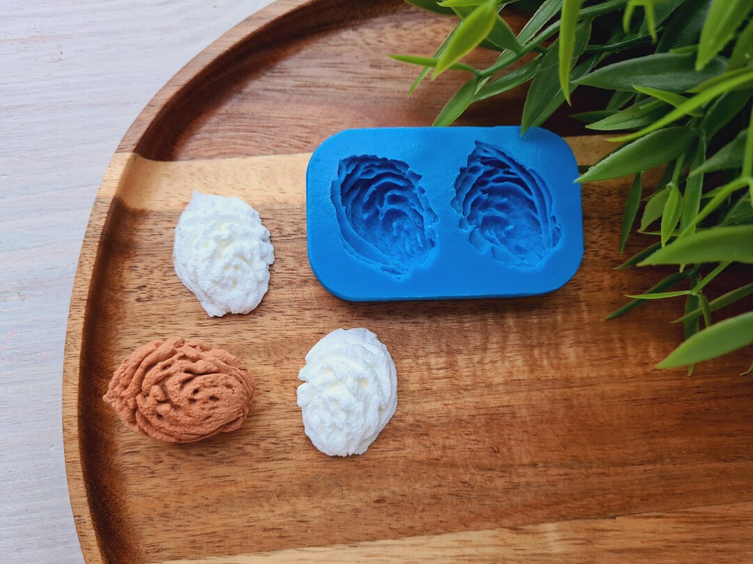 Silicone Mold of Peach Pit, Halves, ~ 2.4*3.3 Cm, H:2 Cm, Modeling Tool for Accessories, Jewelry ...