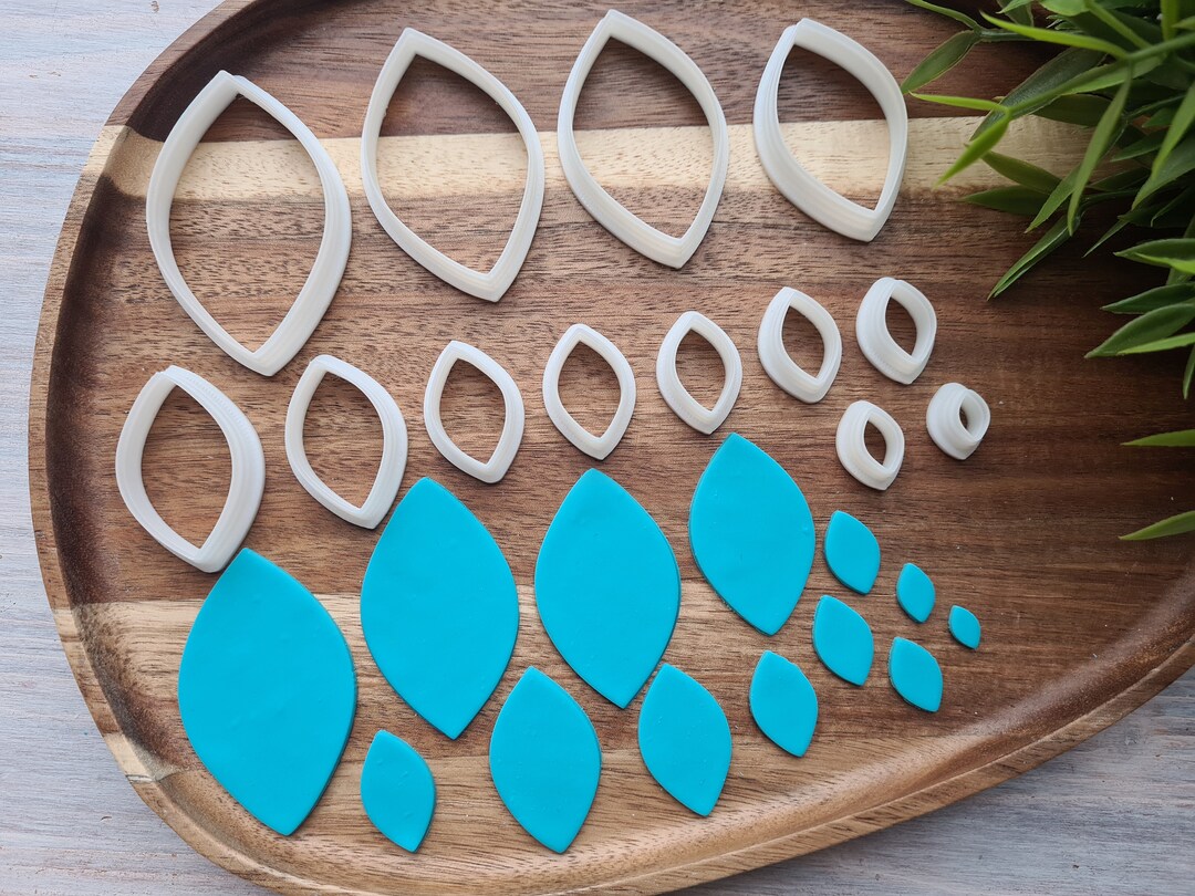 Leaf, Style 1, Set of 13 Cutters, One Clay Cutter or FULL Set, Earring ...