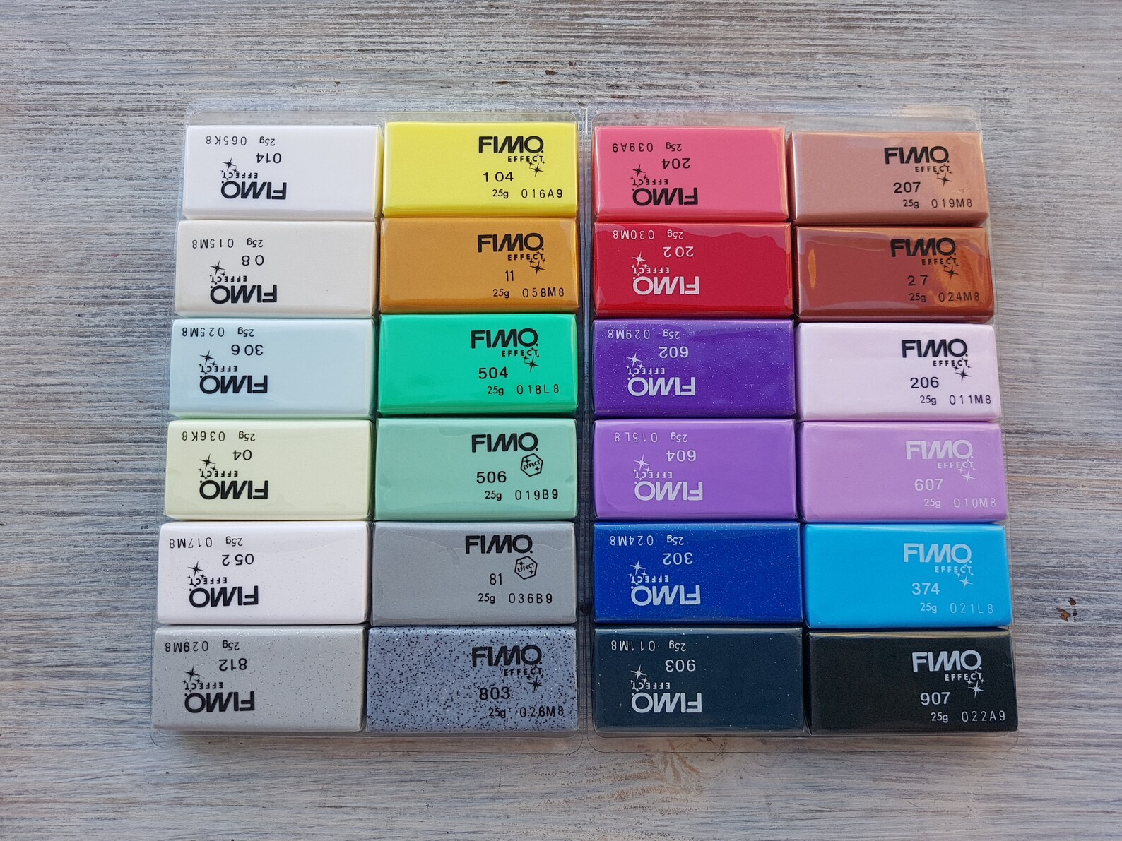 Fimo Effect Polymer Clay Set 24 Effect Colors 25g - Etsy