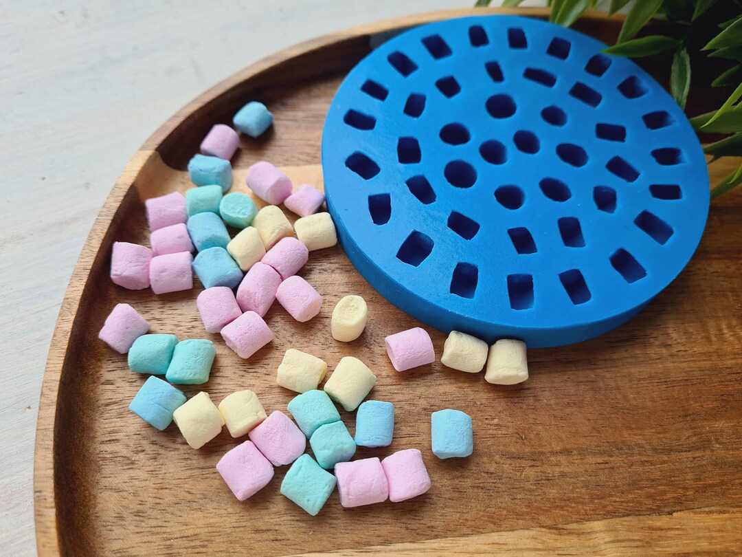 Silicone Mold of Marshmallow, 42 Elements, ~ 0.6-0.9 Cm, H:0.9 Cm ...