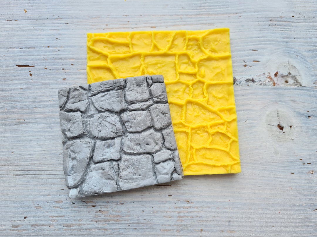 Silicone Texture Plate, Texture, Style 1, Stones, 9.5*9.5 Cm, Modeling ...