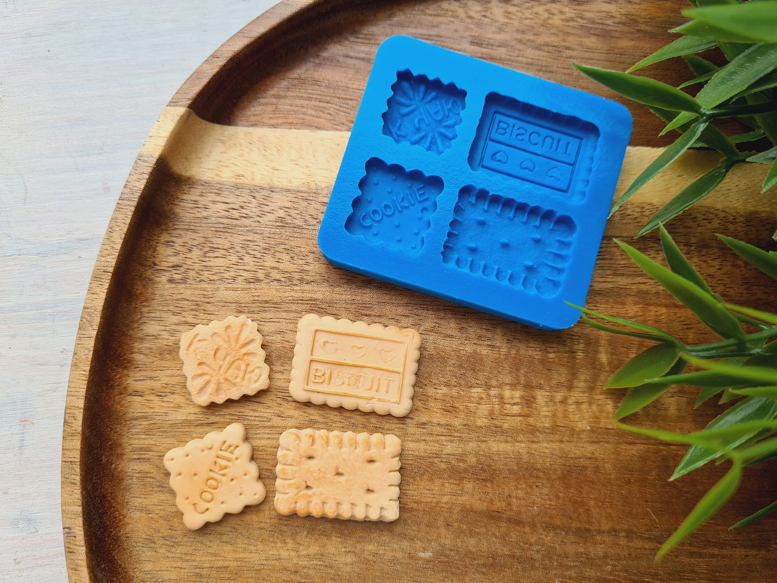 Silicone Mold Biscuit Set, Style 7, 4 Elements, ~ 1.7-2.6 Cm, H:0.3-0 ...