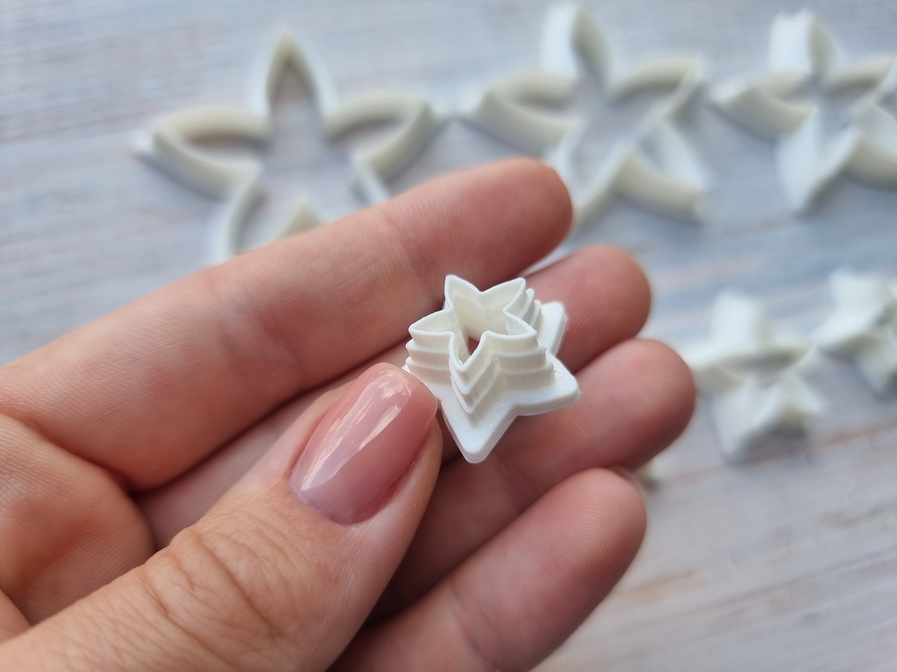 Flower, Style 1, Set of 8 Cutters, One Clay Cutter or FULL Set, Earring ...