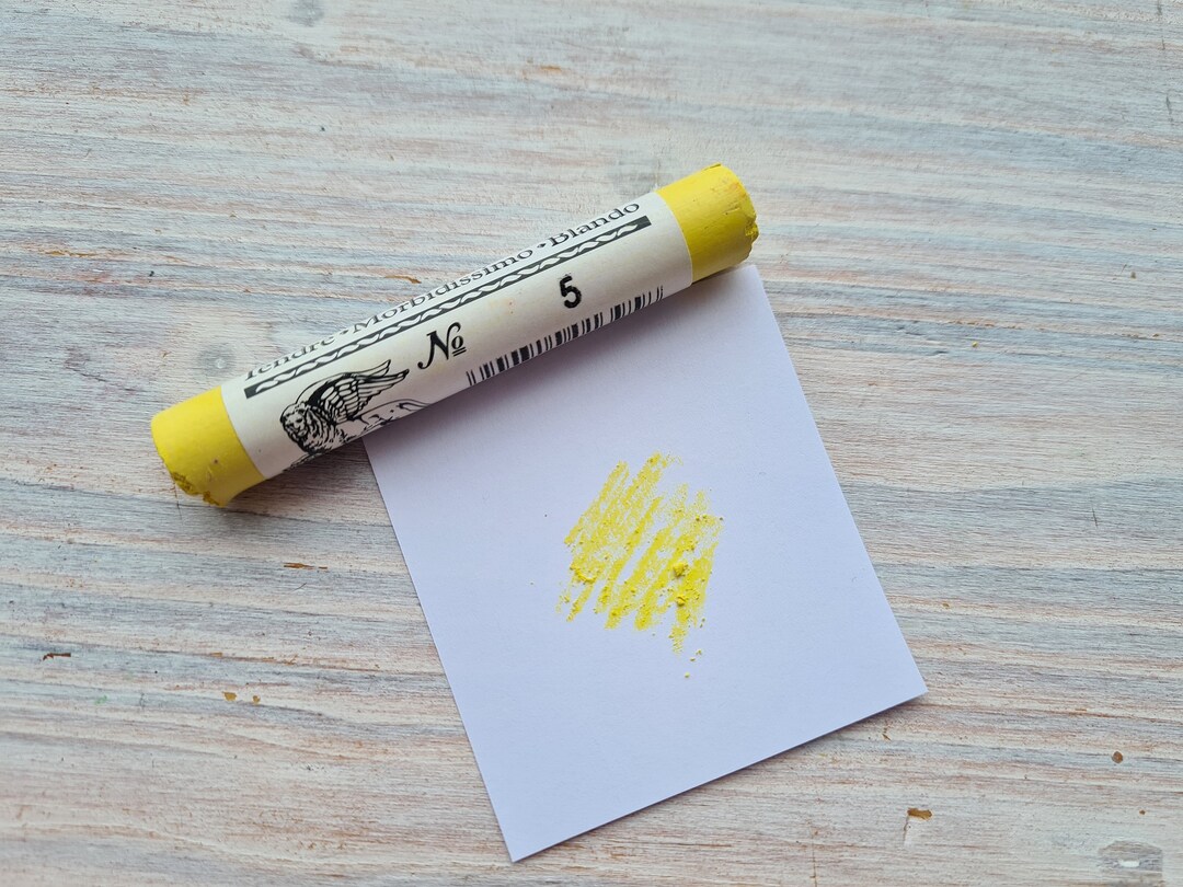 Renesans Dry Chalk Pastels, Soft, Chrome Yellow Pale, No.5,artists ...