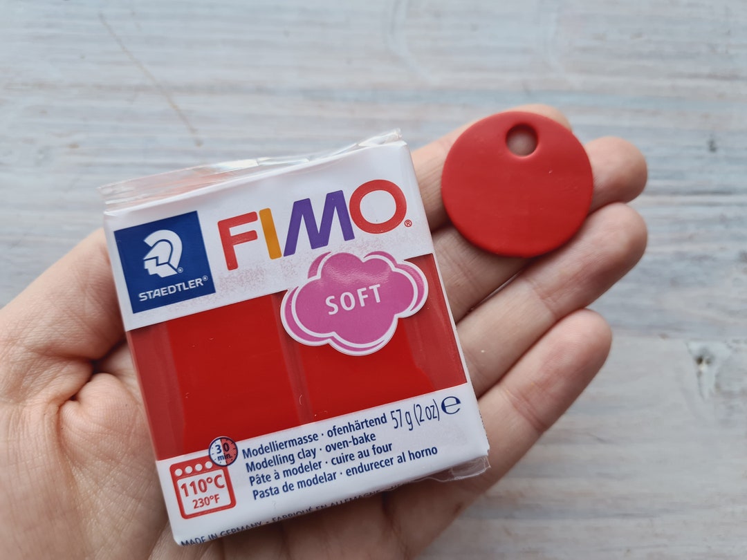 FIMO Soft Serie Polymer Clay, Christmas Red, Nr. 2P, 57g 2oz, Oven ...