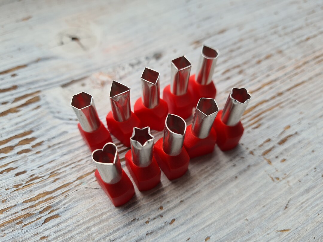 Set of Metal Cutters, 10 Types - Hexagon, Drop, Square, Triangle ...
