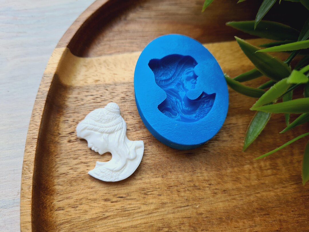 Silicone Mold of Cameo, ~ 2.3*2.9 Cm, H:0.5 Cm, Modeling Tool for ...