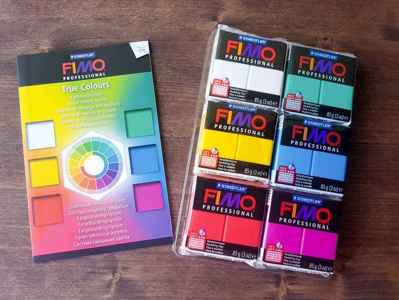 Fimo Professional polymer clay set True colours Set with 6 | Etsy