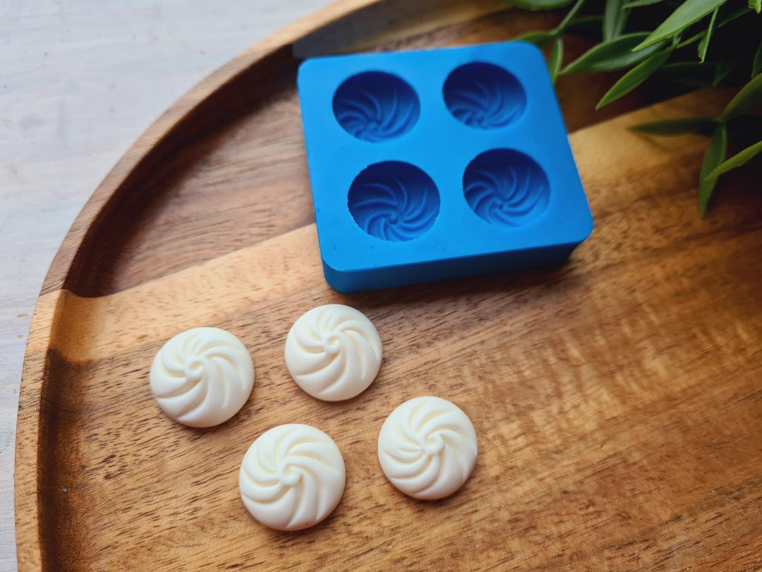 Silicone Mold of Dumpling, 1:6 Scale, Style 3, 4 Elements, ~ Ø 1.7 Cm ...