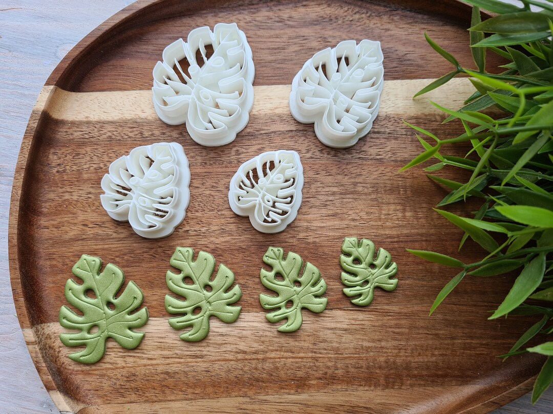 Monstera Leaf, Style 3, Set of 4 Cutters, One Clay Cutter or FULL Set ...