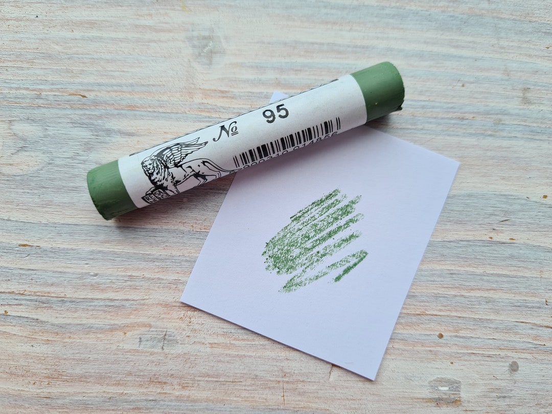 Renesans Dry Chalk Pastels, Soft, Mars Green, Nr.95, Dry Pastels for ...