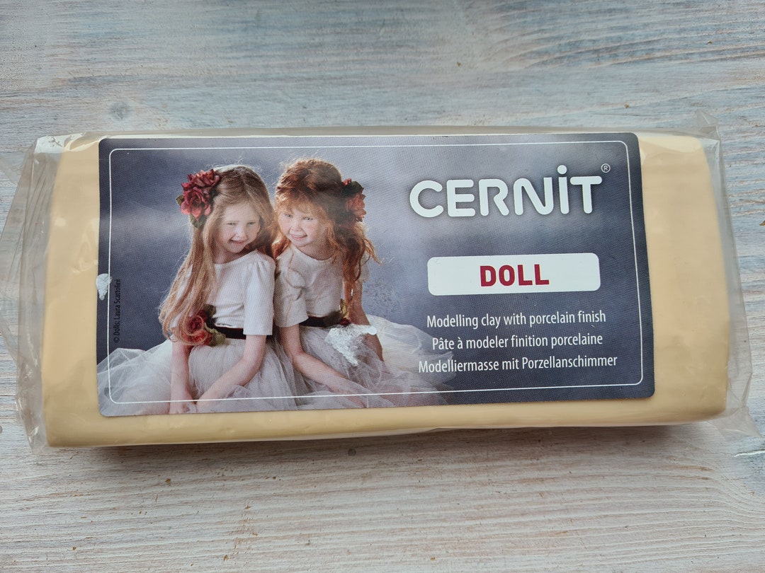 Cernit Doll Polymer Clay 500g, Almond, Nr. 744, Oven Baked Clay for ...